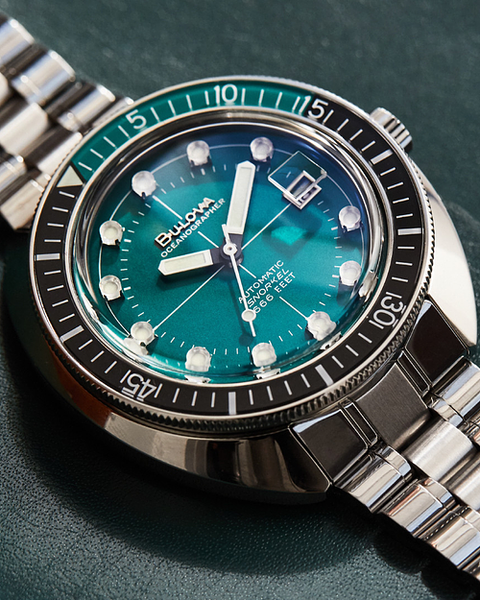 Bulova Special Edition Oceanographer Automatic Green Dial Men's Watch ...